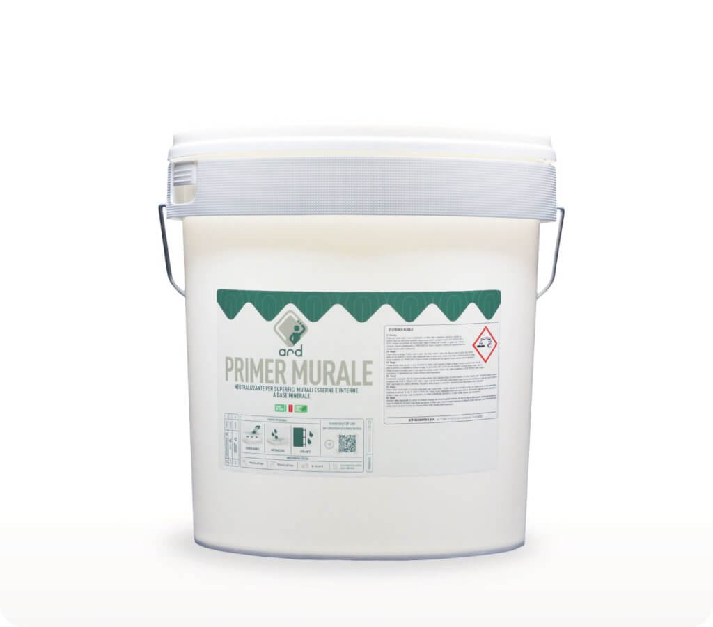 Primer murale - Neutralizer for interior & exterior walls - Ard Raccanello